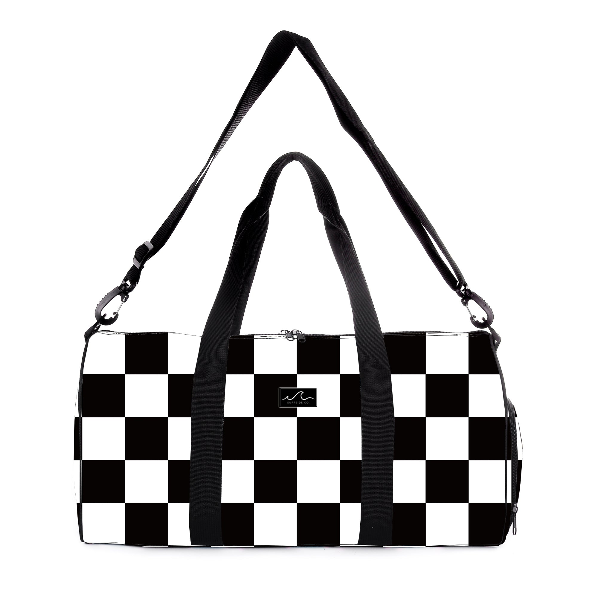 NEW! B/W Check Duffle/Weekender Bag – surfsideco